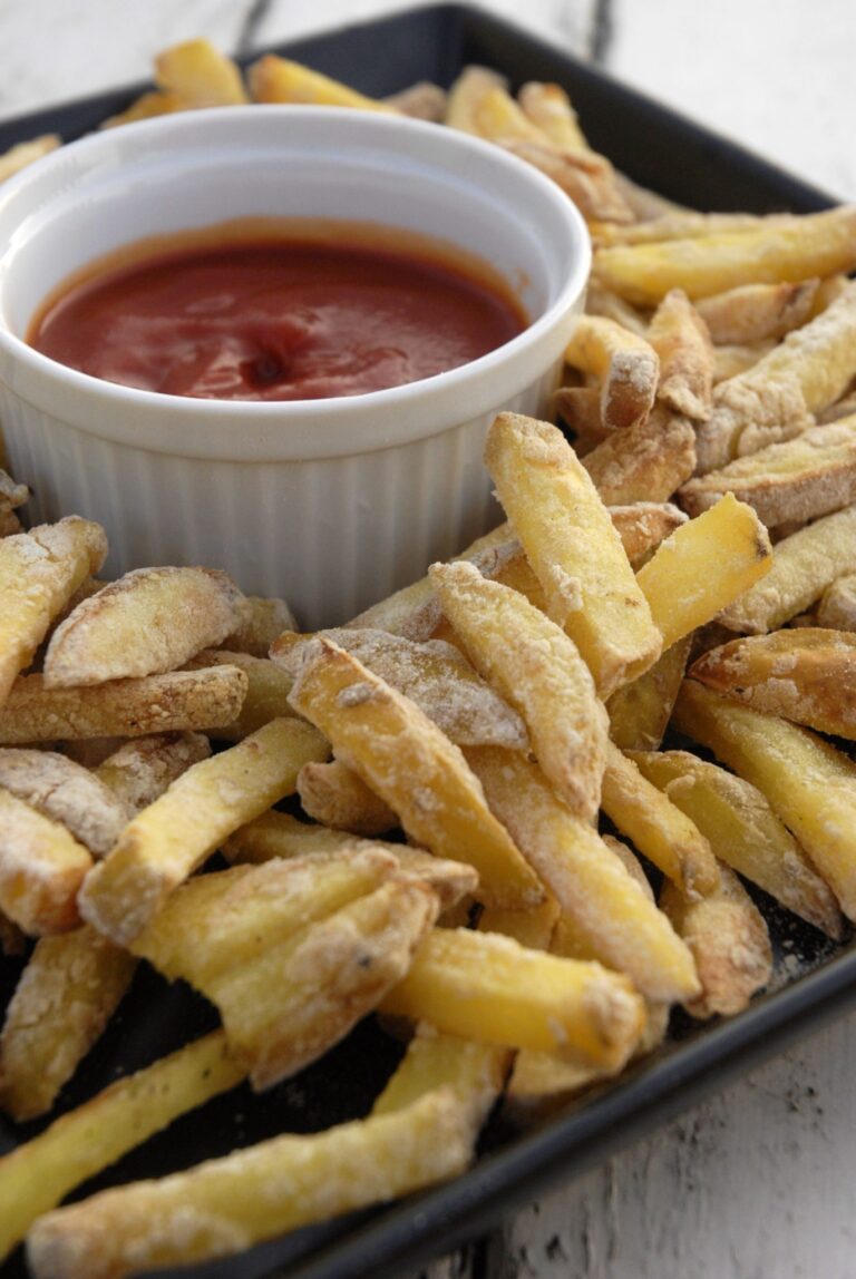 Baked french fries that are fat free, crispy & healthy • PlantePusherne ...